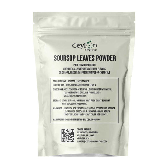 Dehydrated Soursop Leaves Powder, Guanabana Guyabano Tea | Ceylon Orga ...